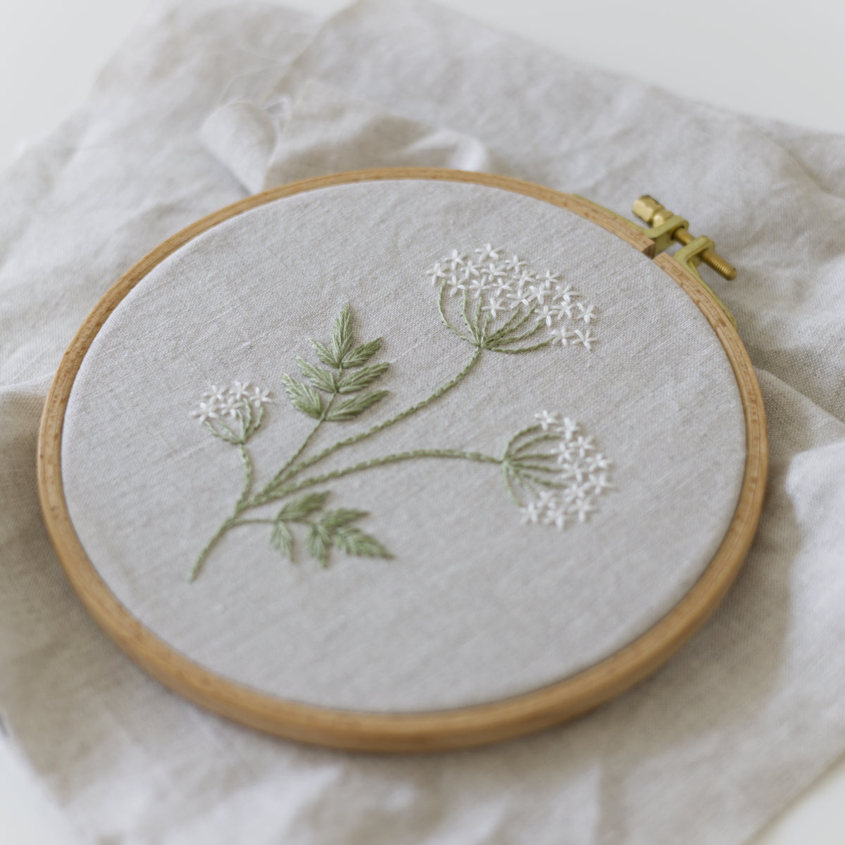 Cows Parsley Embroidery Pattern | Wild Irish Flora – Heather & Co. Patterns